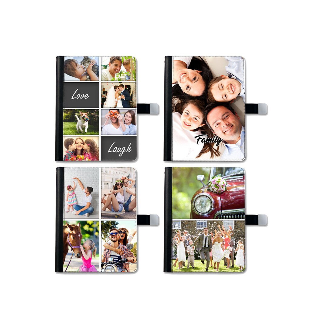 Personalised iPad Case, Custom Luxury 360 Swivel Leather Pu Wallet Case ...