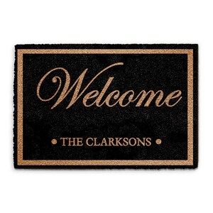 Custom Doormat With Welcome and Name | Coir Door Mat | Personalised ...