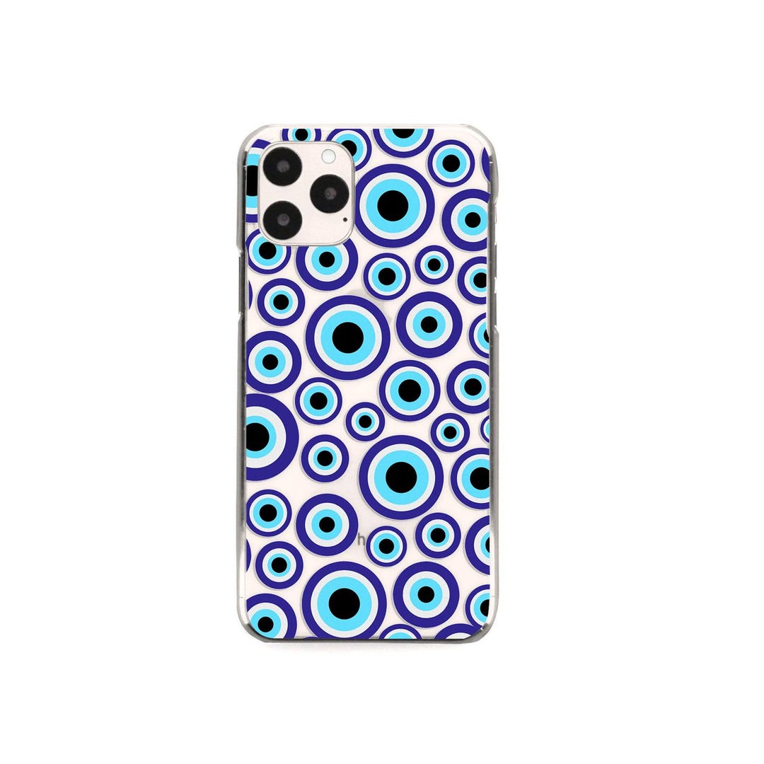 Personalised Evil Eyes Phone Case, Custom With Initials or Name on a ...