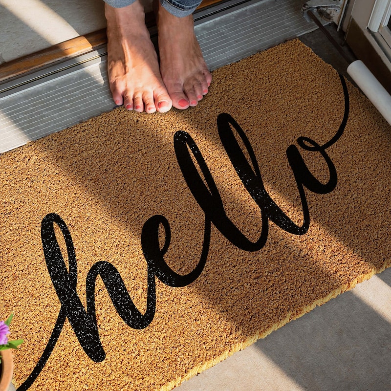 Hello Welcome Mat - Etsy
