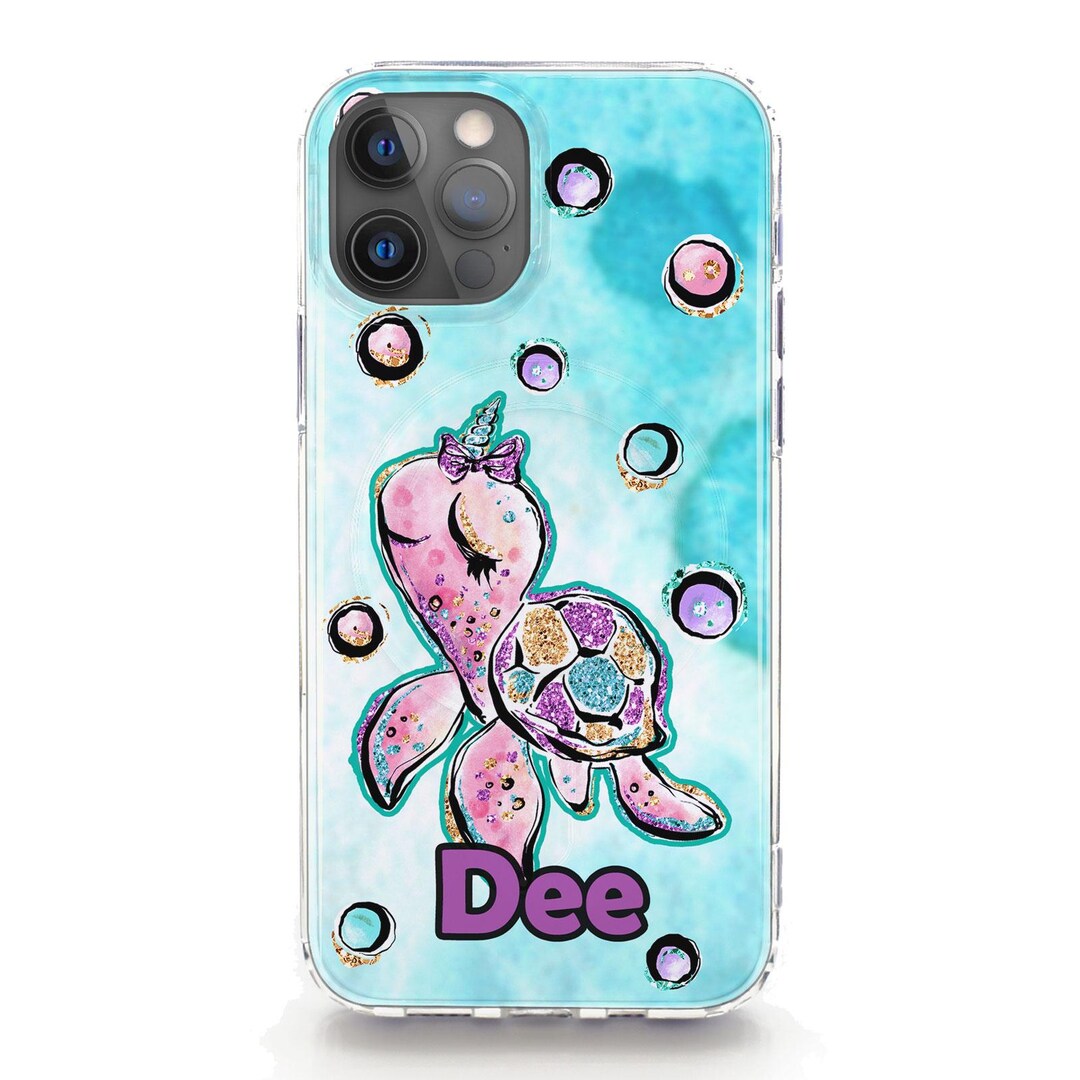 Sealife Gel Phone Case | for Samsung | Personalised Name | Purple,blue ...