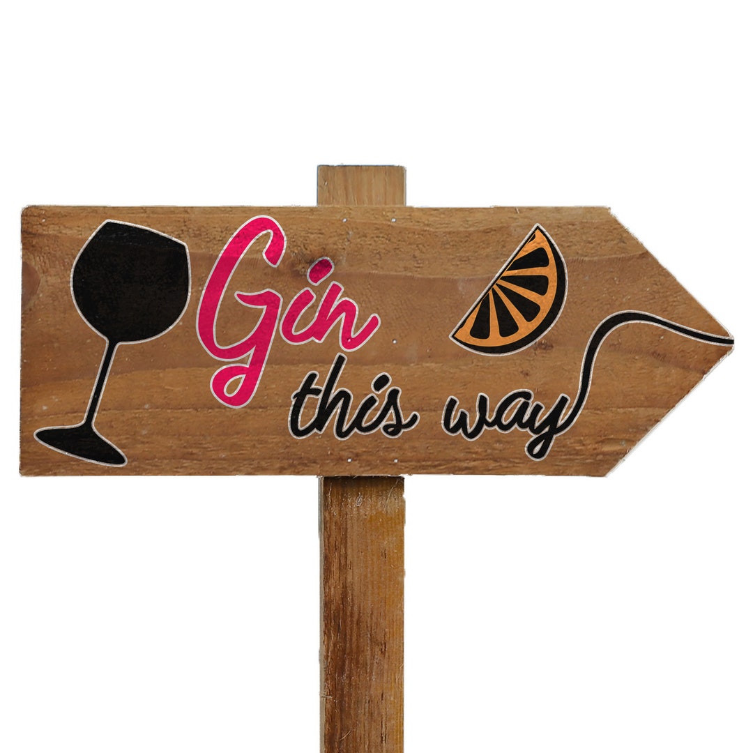 Wooden Sign | Stake for Garden | Outdoor Decoration | Beer Garden Sign ...
