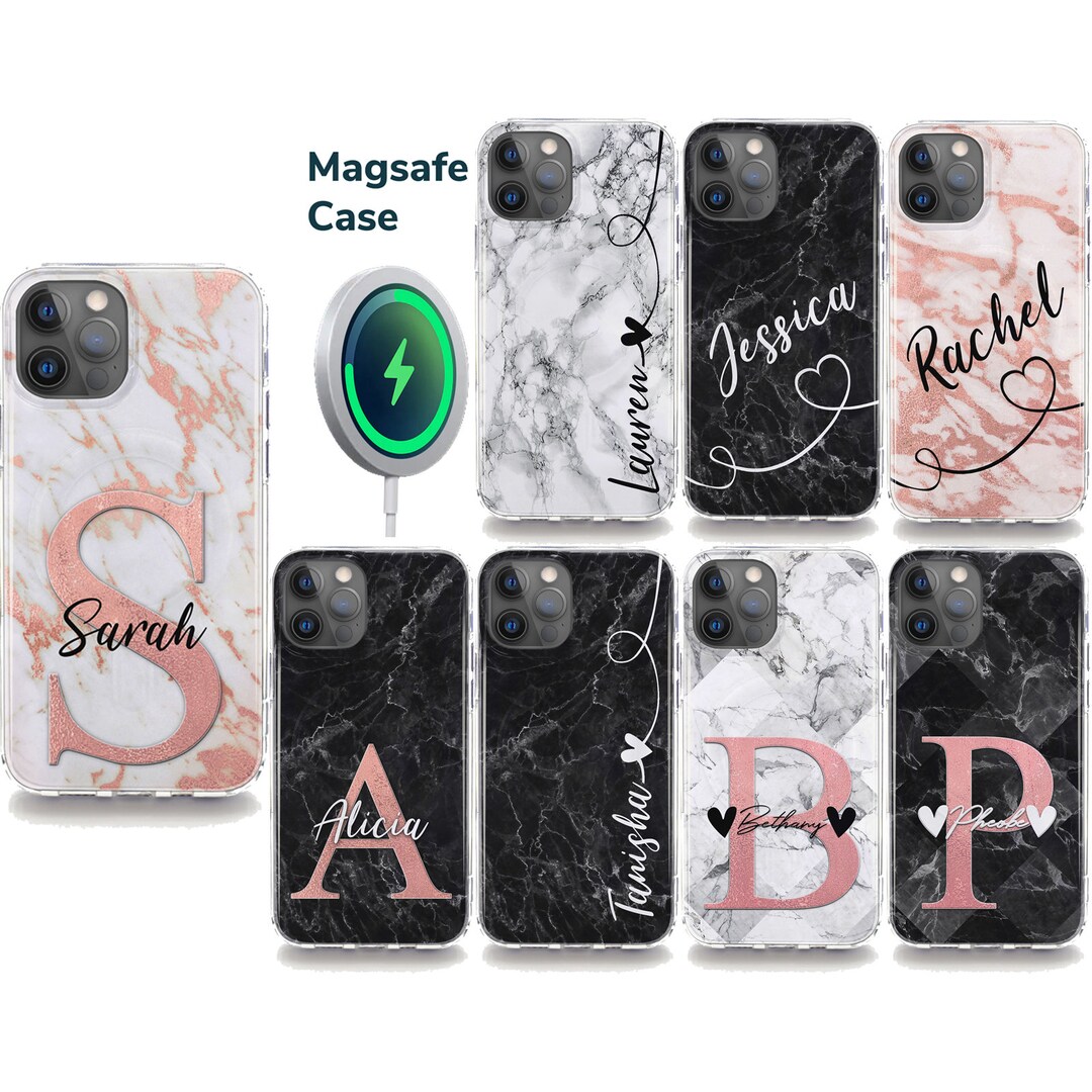 Pink and Grey Marble Gel Phone Case | Magsafe Compatible | for Samsung ...