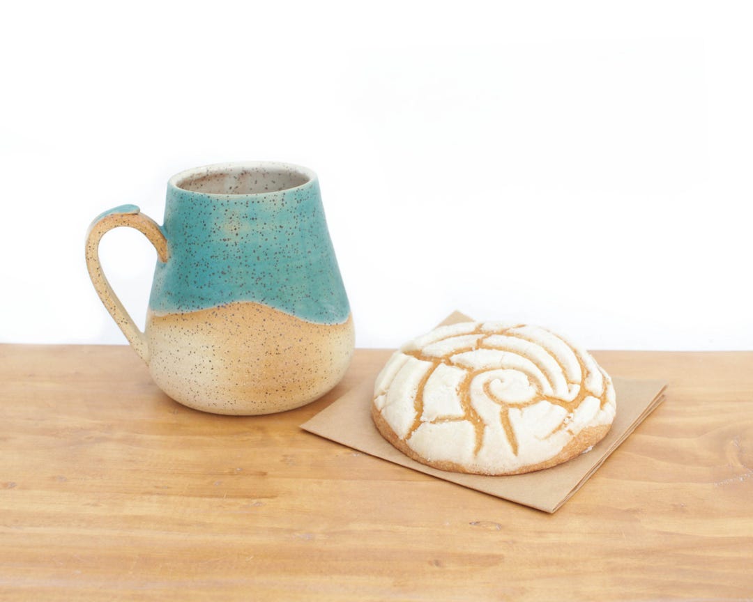 Caribbean Glazed Pottery Mug: Wheel Thrown Ceramic Coffee Cup - Etsy