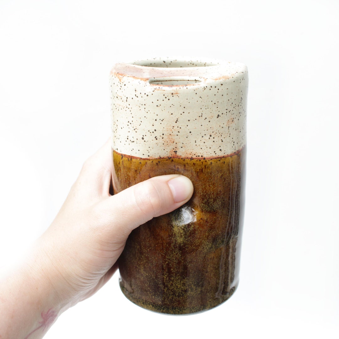 Gold Dust Ceramic Travel Mug To-go Cup Wheel Thrown Stoneware Pottery ...