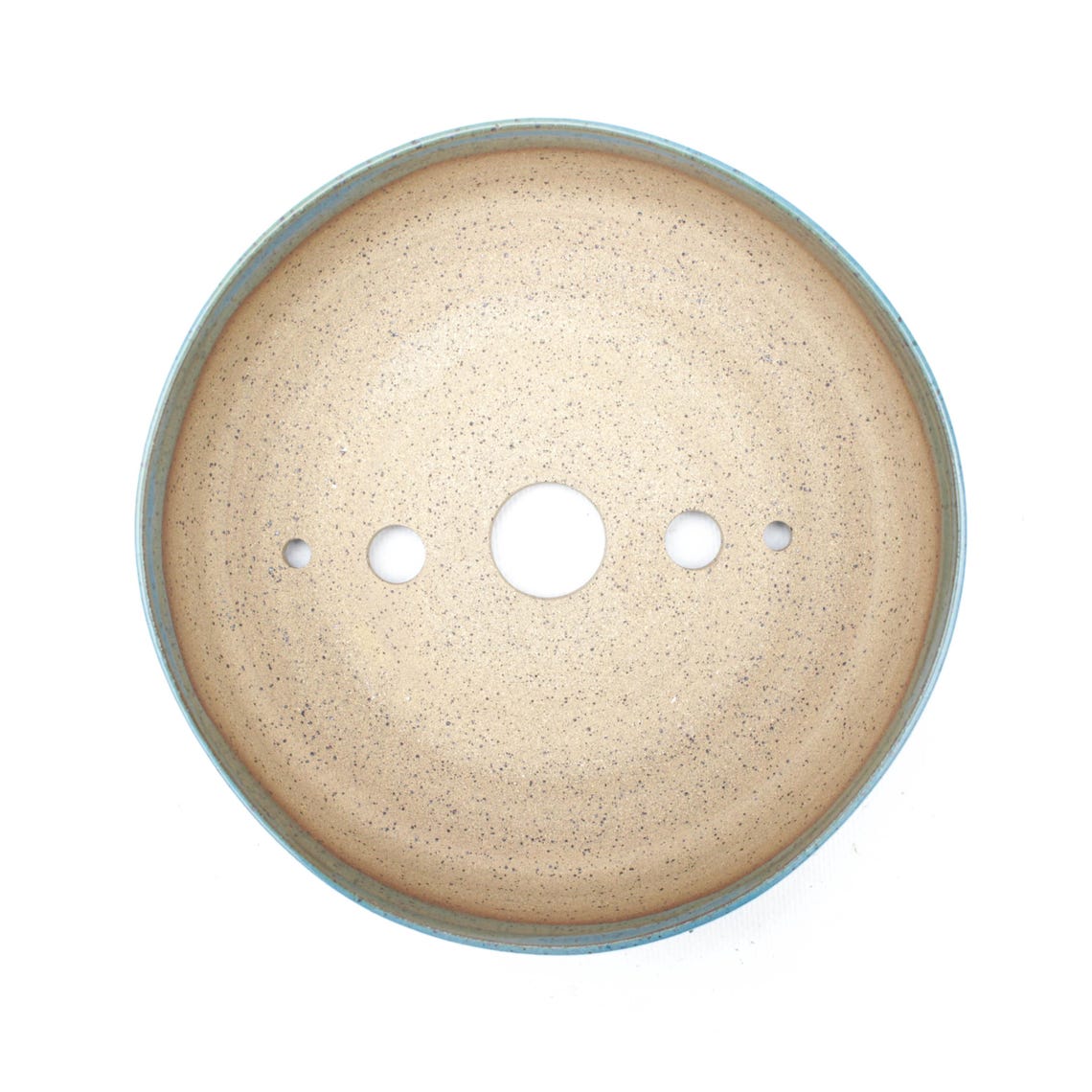 7.5" Teal Turquoise Bonsai Pot: Speckled Stoneware Planter, Handmade ...