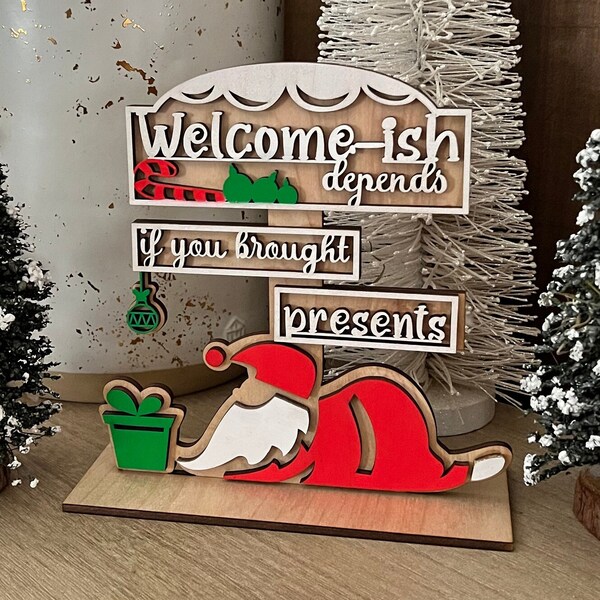 Christmas Painted Sign - Etsy