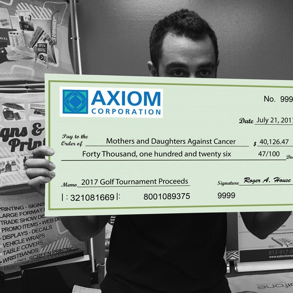 Oversized Presentation Check - Etsy