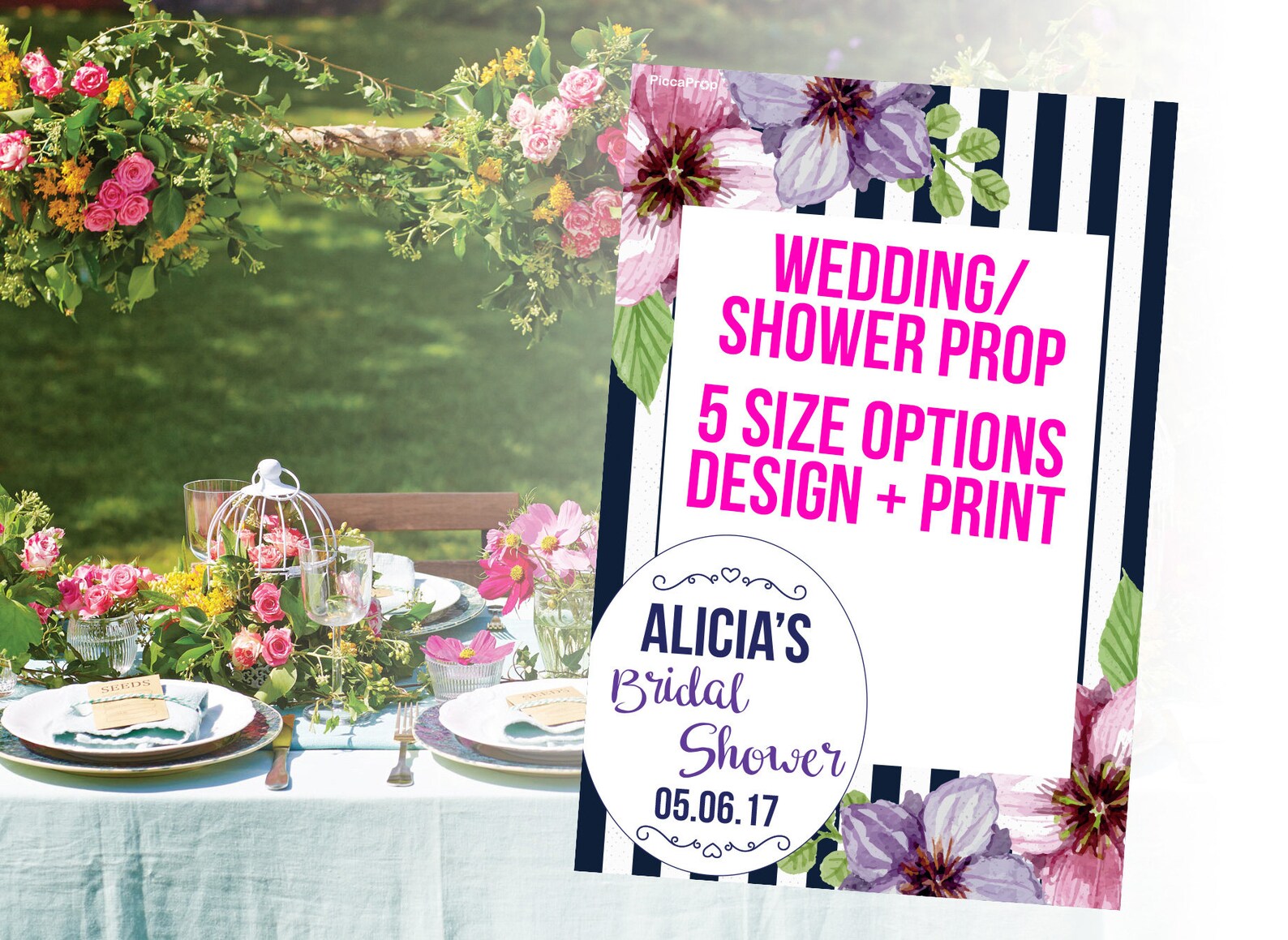 Bridal Shower Prop Baby Shower Prop Wedding Photo Prop - Etsy