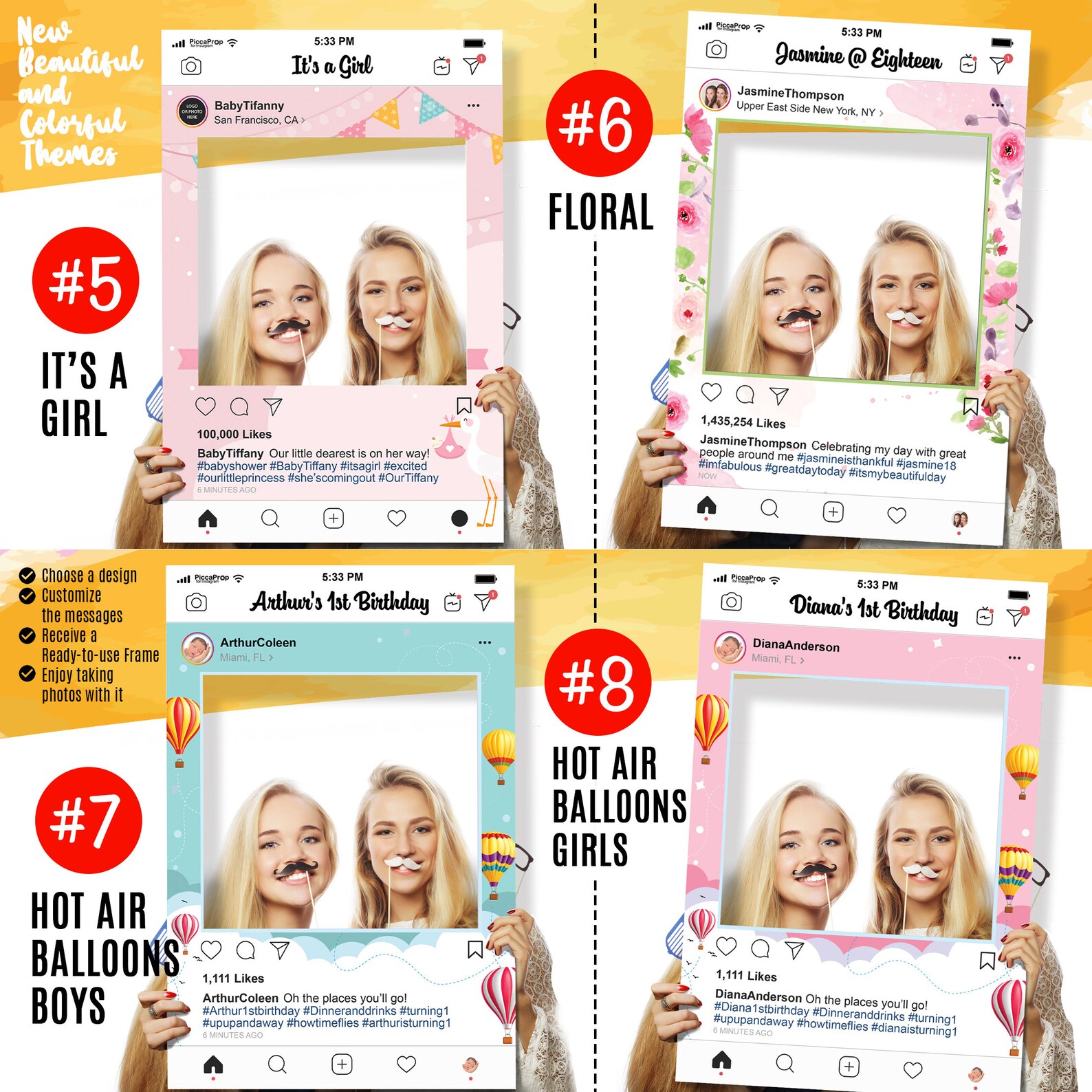 Instagram Frame Digital Design Only Photo Booth Prop - Etsy