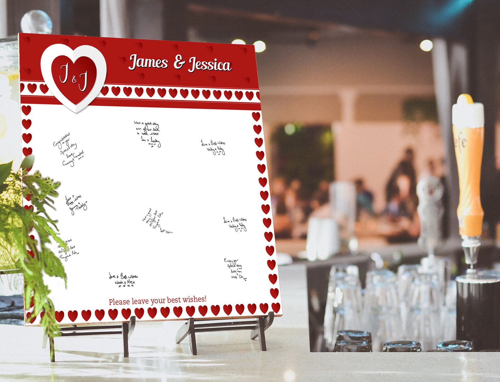 Wedding Sign in Board Custom Signature Board Guest Book - Etsy