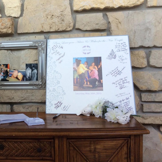 Custom Sign In Board Frame - Signature Board, Guest book sign, Wedding ...