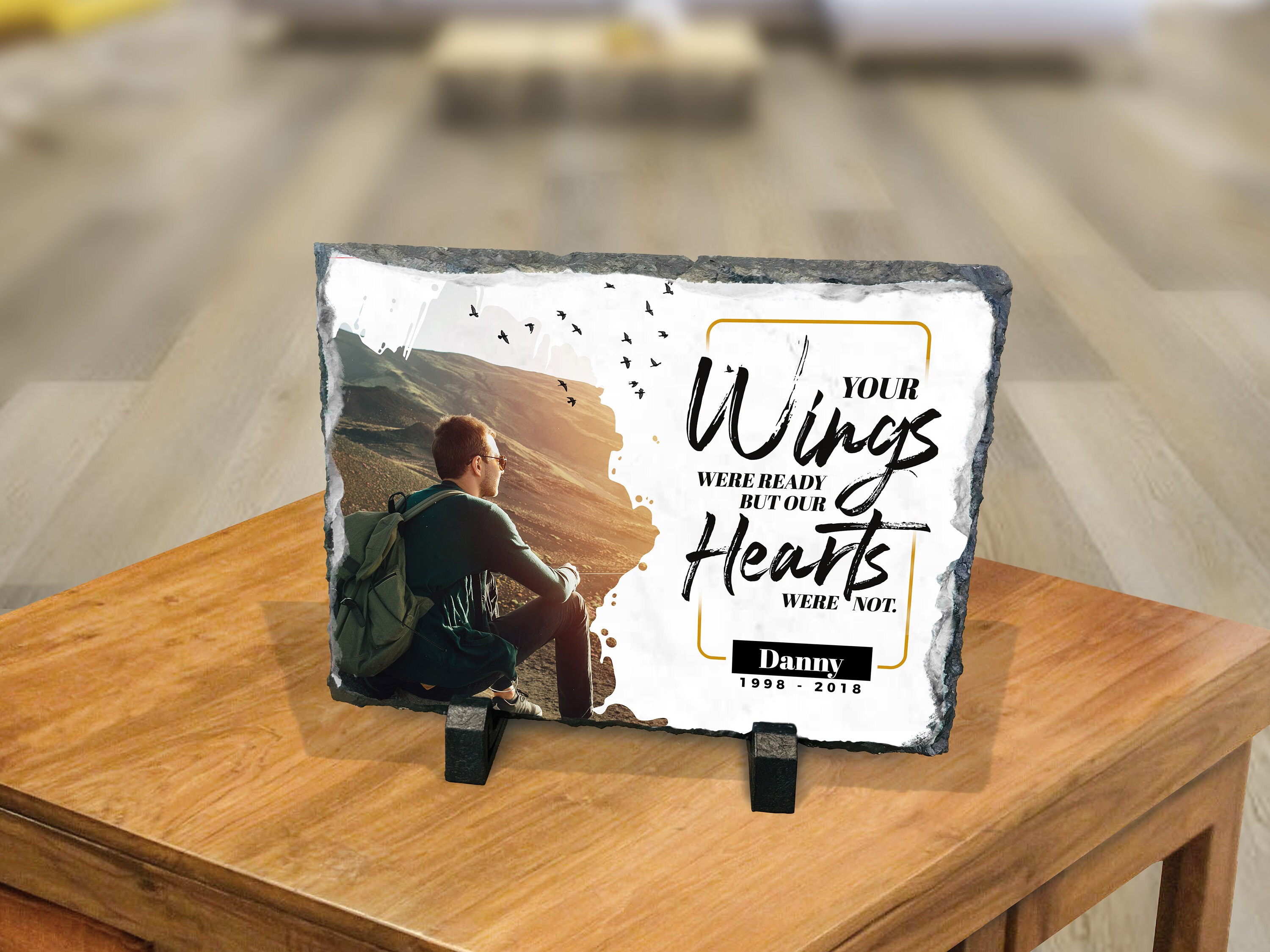 Memorial Slate, Memorial Gift, Memorial Plaque, Sympathy, Bereavement ...