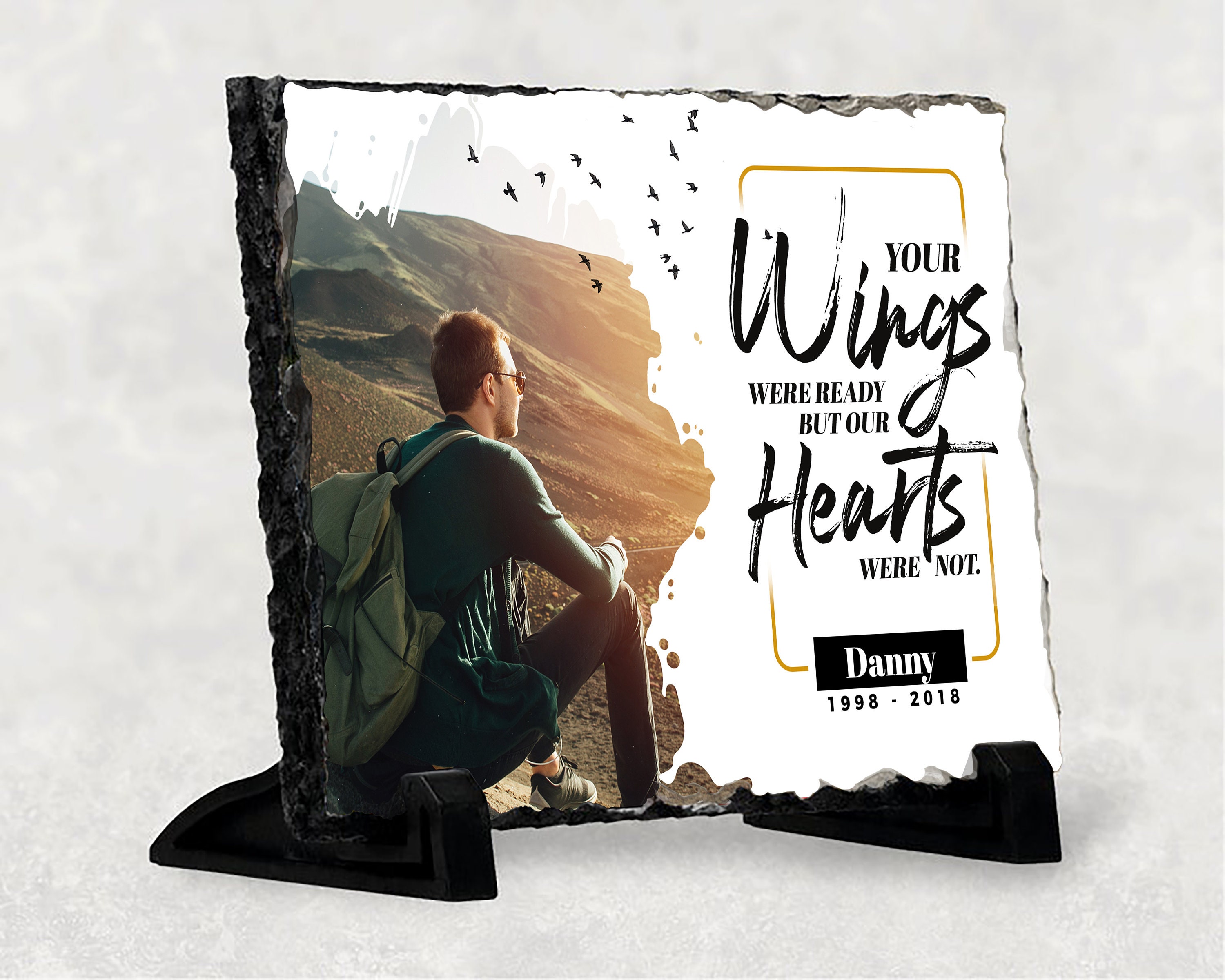 Memorial Slate Memorial Gift Memorial Plaque Sympathy | Etsy