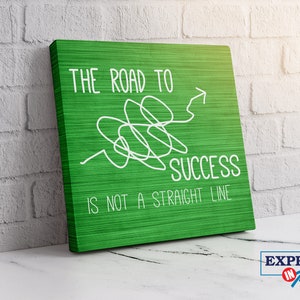 Inspirational Wall Art Canvas, Road to Success! | Motivational Quotes ...