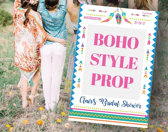 Bridal Shower Prop Boho Style Wedding Photo Prop | Etsy