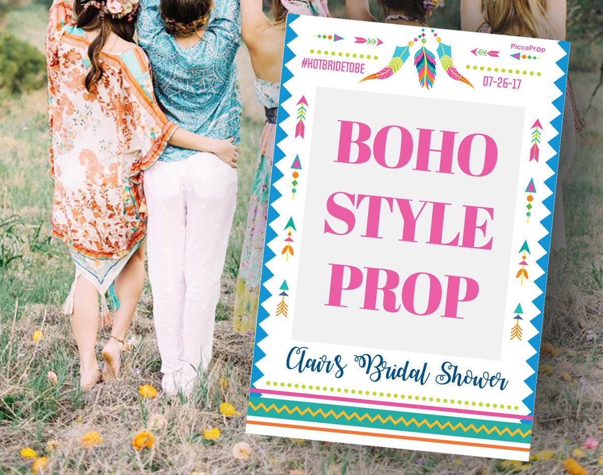 Bridal Shower Prop Boho Style Wedding Photo Prop | Etsy