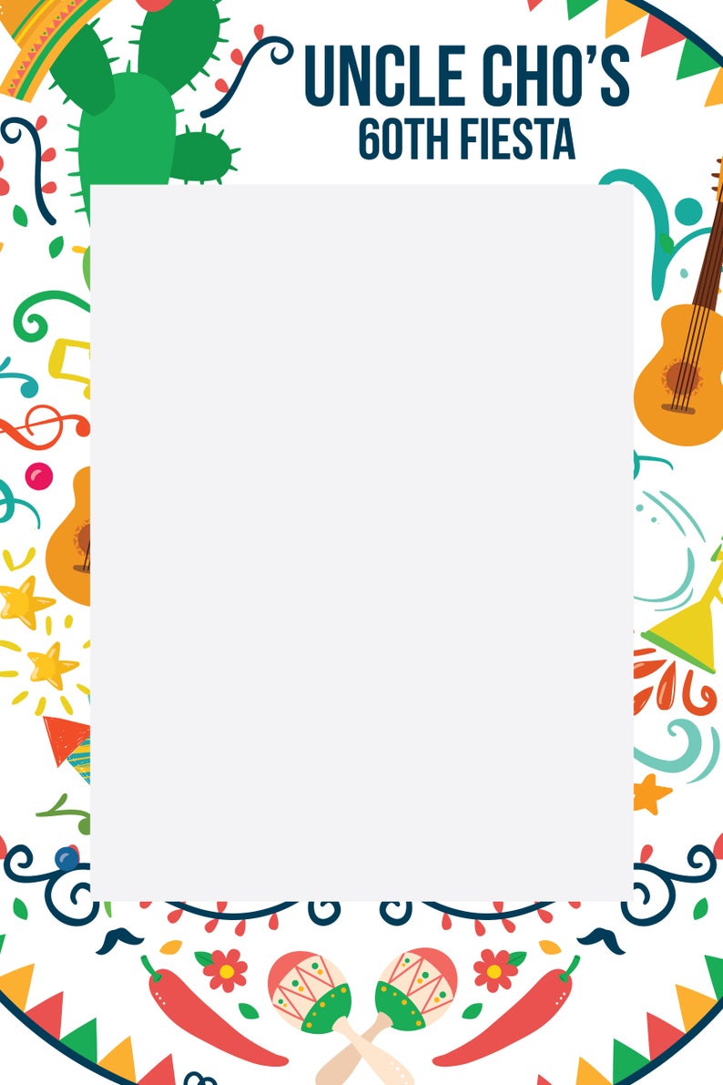 Hispanic Mexican Fiesta Social Media Prop Party Frame - Etsy