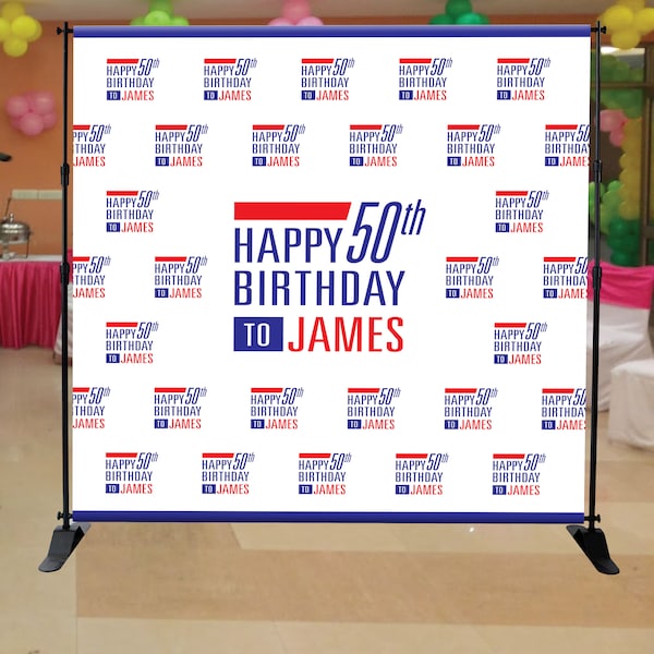 Anniversary Step and Repeat Backdrop - Etsy