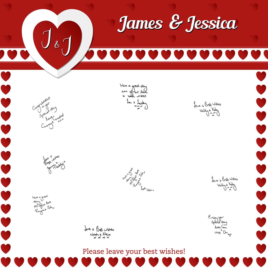 Wedding Sign in Board Custom Signature Board Guest Book - Etsy