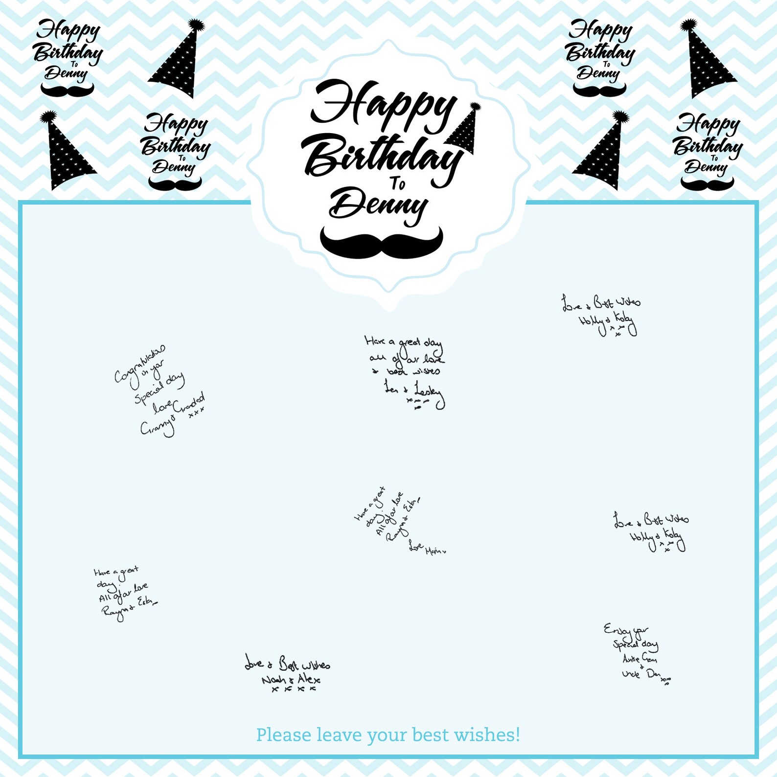 Mens Birthday Sign in Board Custom Signature Board Guest | Etsy