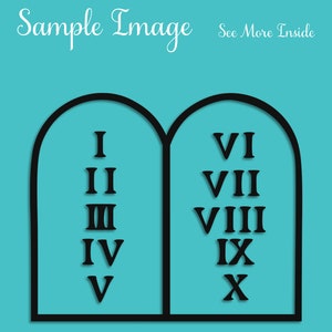 10 Commandments Svg, Ten Commandments, Png Clipart. Bible Cutting File ...