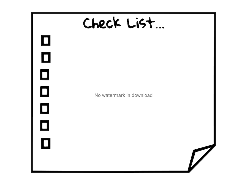 Checklist Svg Clip Art Vector Instant Download Checklist Svg | Etsy