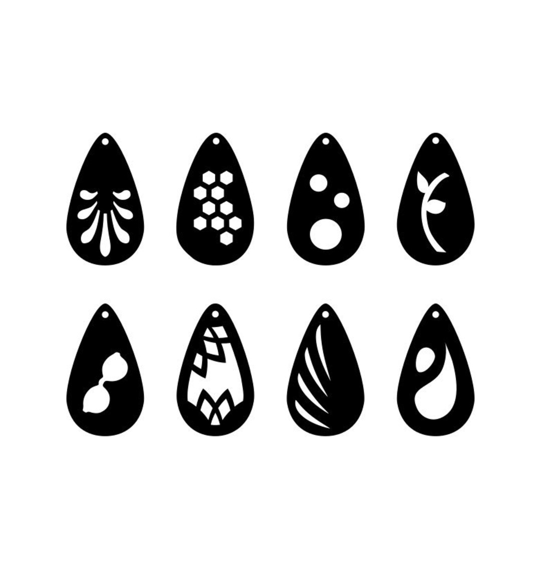 Earrings Svg Pendant Svg Earring Svg Faux Leather Diy Jewelry Svg Cut ...