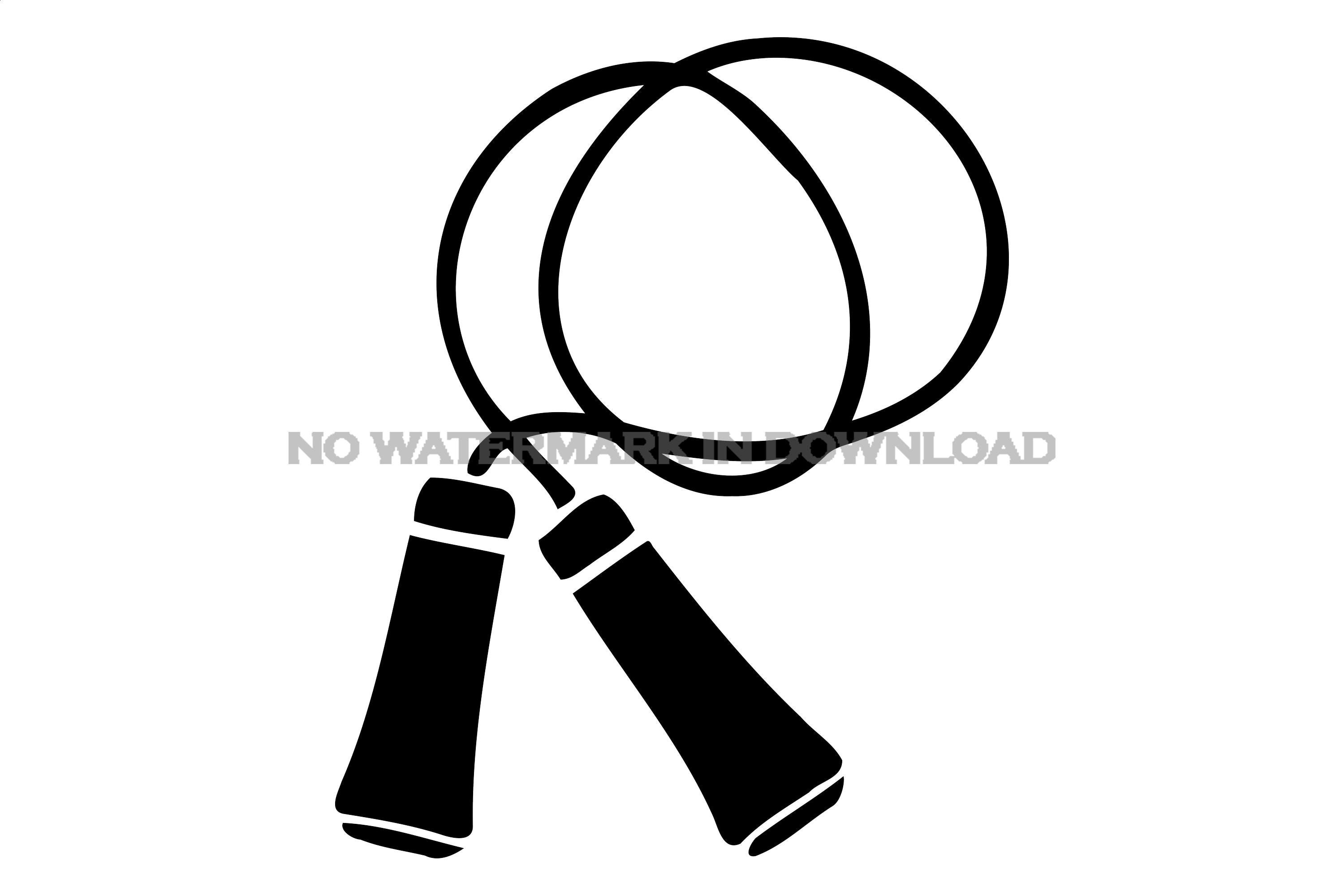 Skipping Rope Clipart Black And White