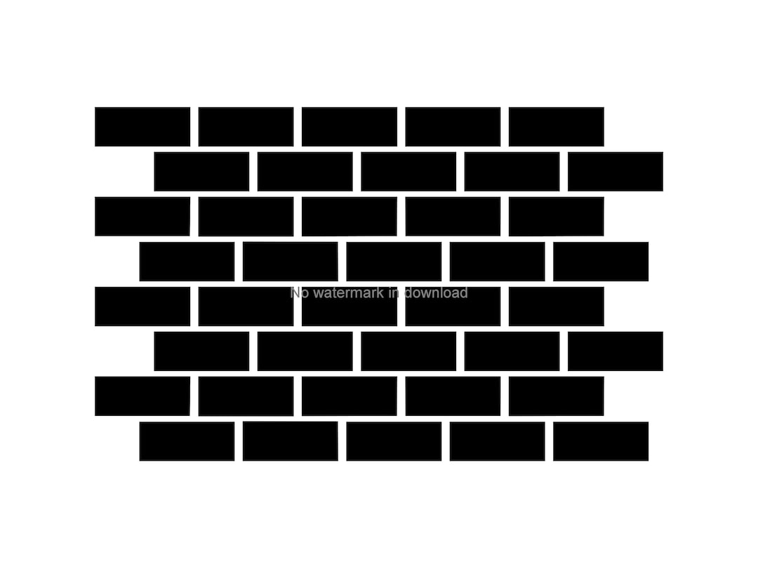 Brick Svg Image, Brick Wall Cutting Svg, Brick Svg Clipart Image, Brick ...