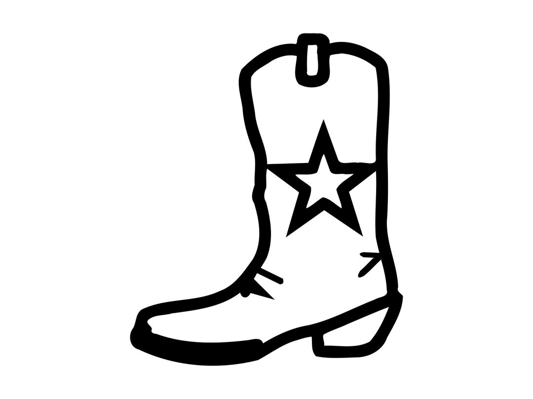 Cowboy Boot SVG: Western Clipart, T-shirt Design (digital Download) - Etsy