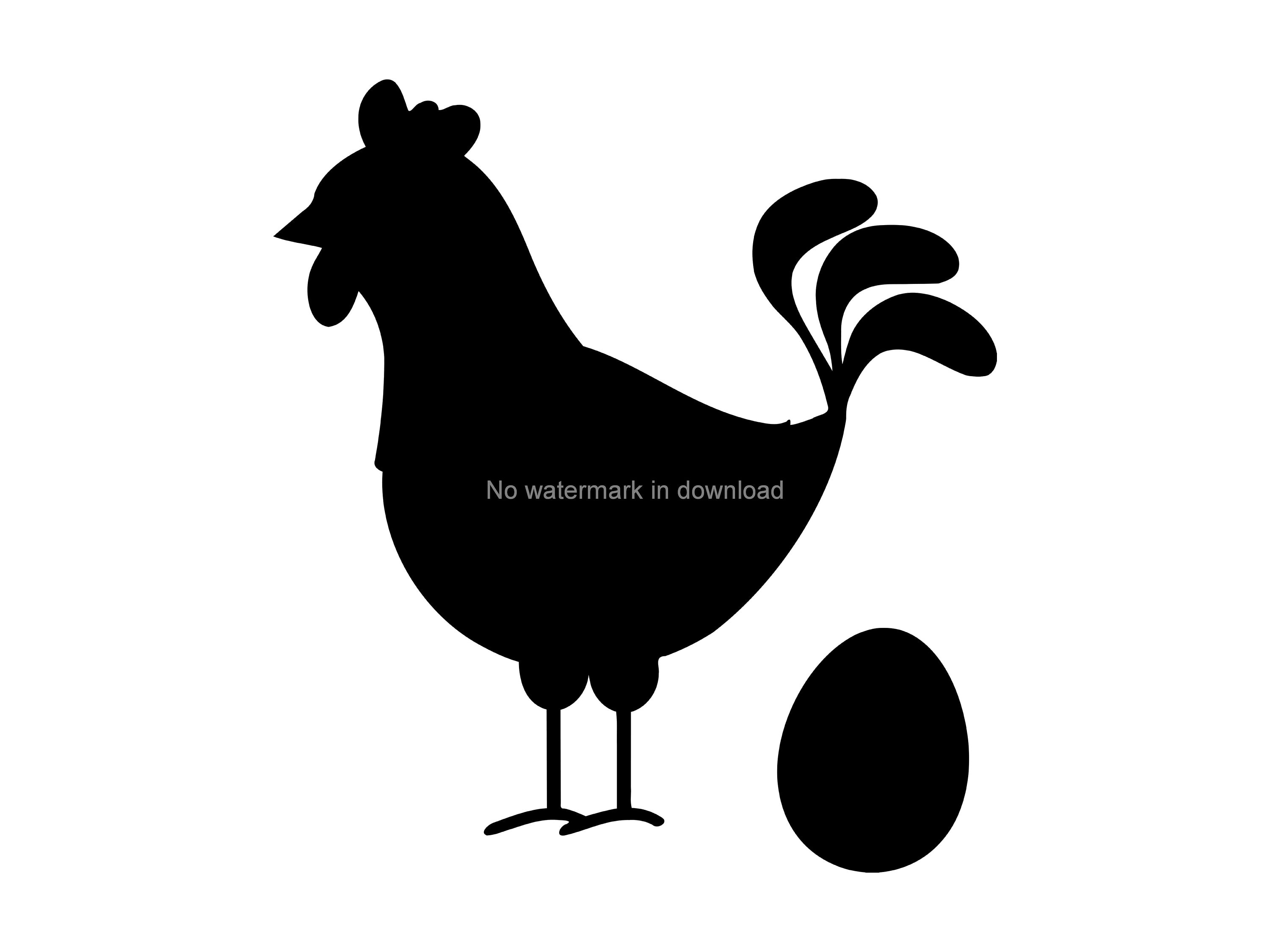 Chicken and Egg Svg Dxf Png Chicken and Egg Digital Clip Art - Etsy