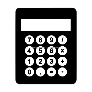 Calculator Cutting Cut Files, Calculator Clip Art Svg, Calculator ...