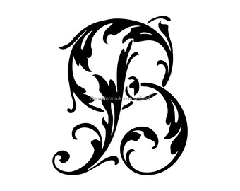 Fancy Letter B - Etsy