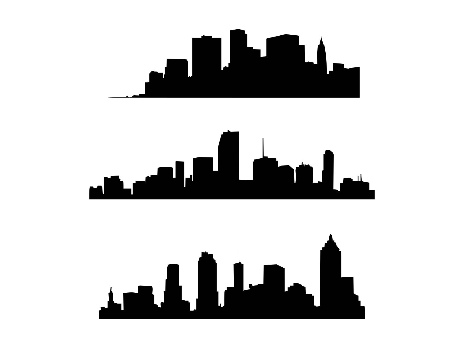 City Scape Svg City Svg Silhouette City Buildings Svg Cutting File City ...