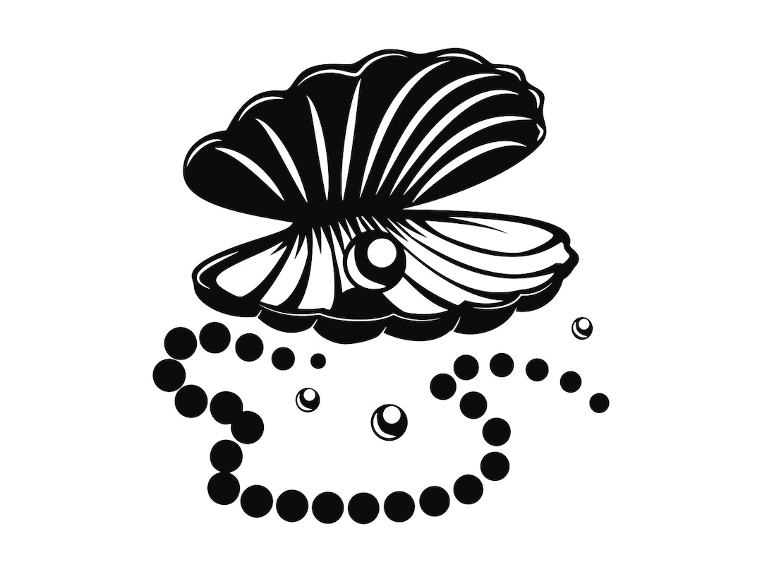Pearls Svg Oyster Svg Pearl Oyster Clipart File Oyster Png Image File ...