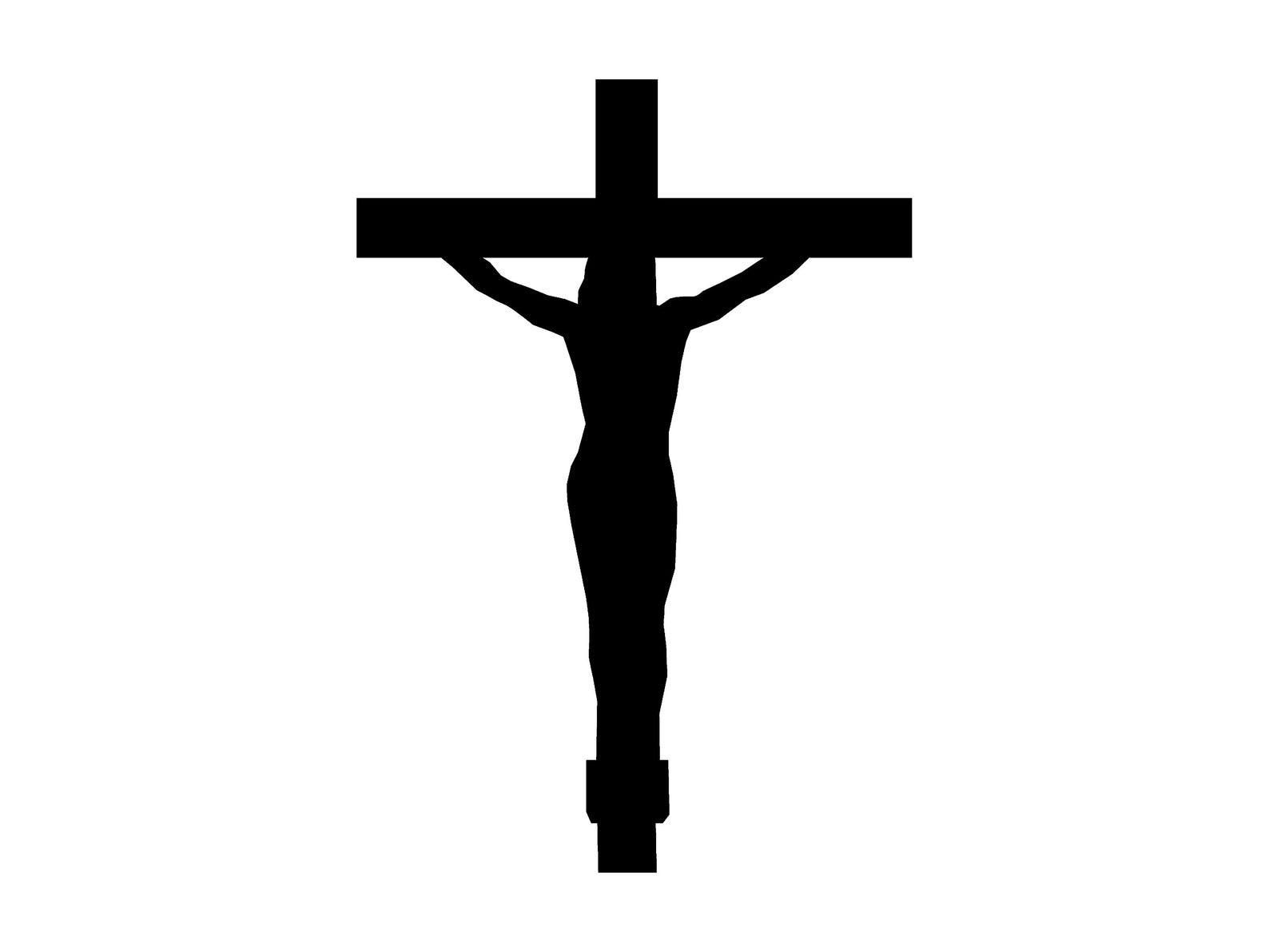 Jesus Silhouette Jesus auf dem Kreuz Christliche Plotterdatei Religiöse ...