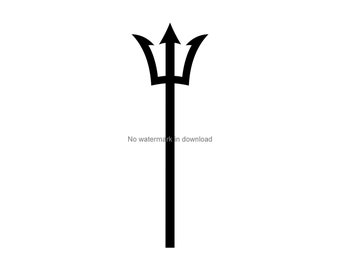 Trident Neptune Svg, Dxf, Eps, Png, Trident Clipart, Trident Cut File ...