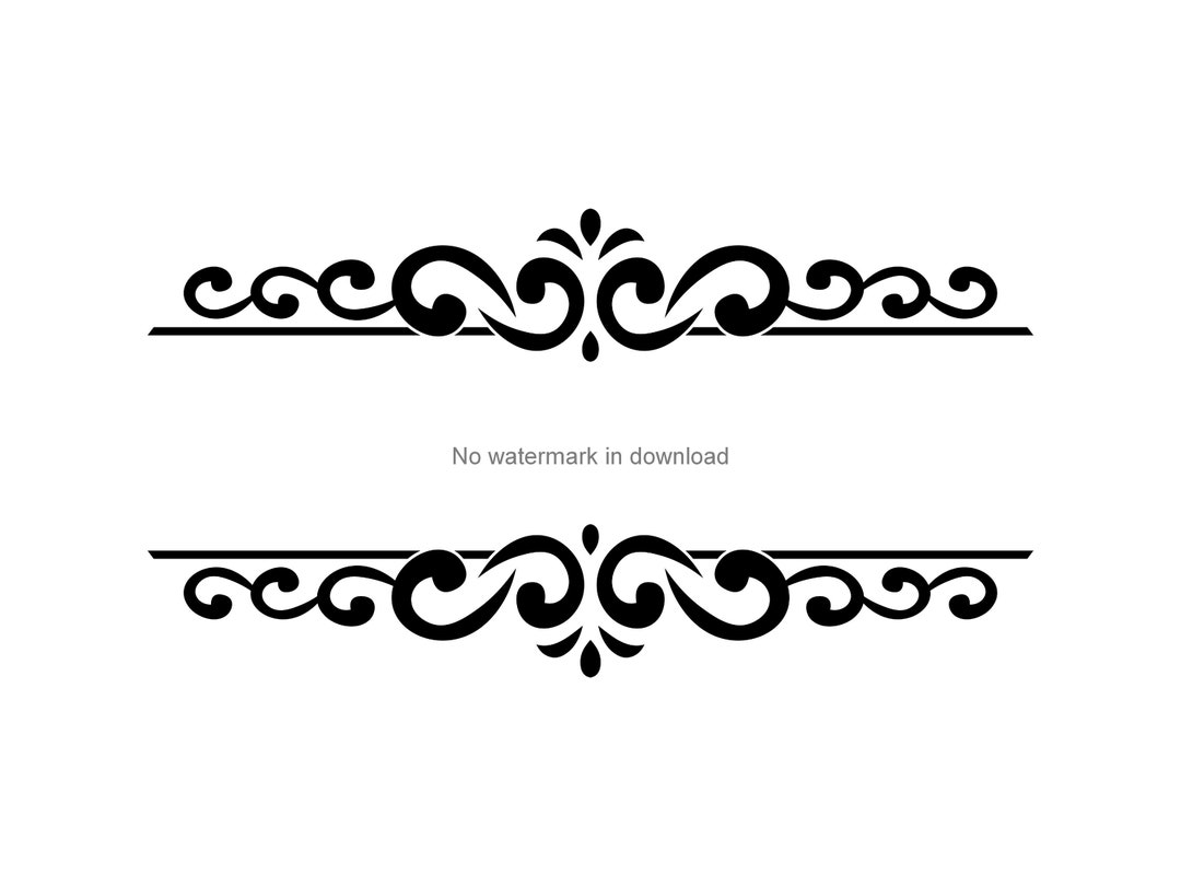 Ornate Border SVG Cut File: T-shirt Design (digital Download) - Etsy