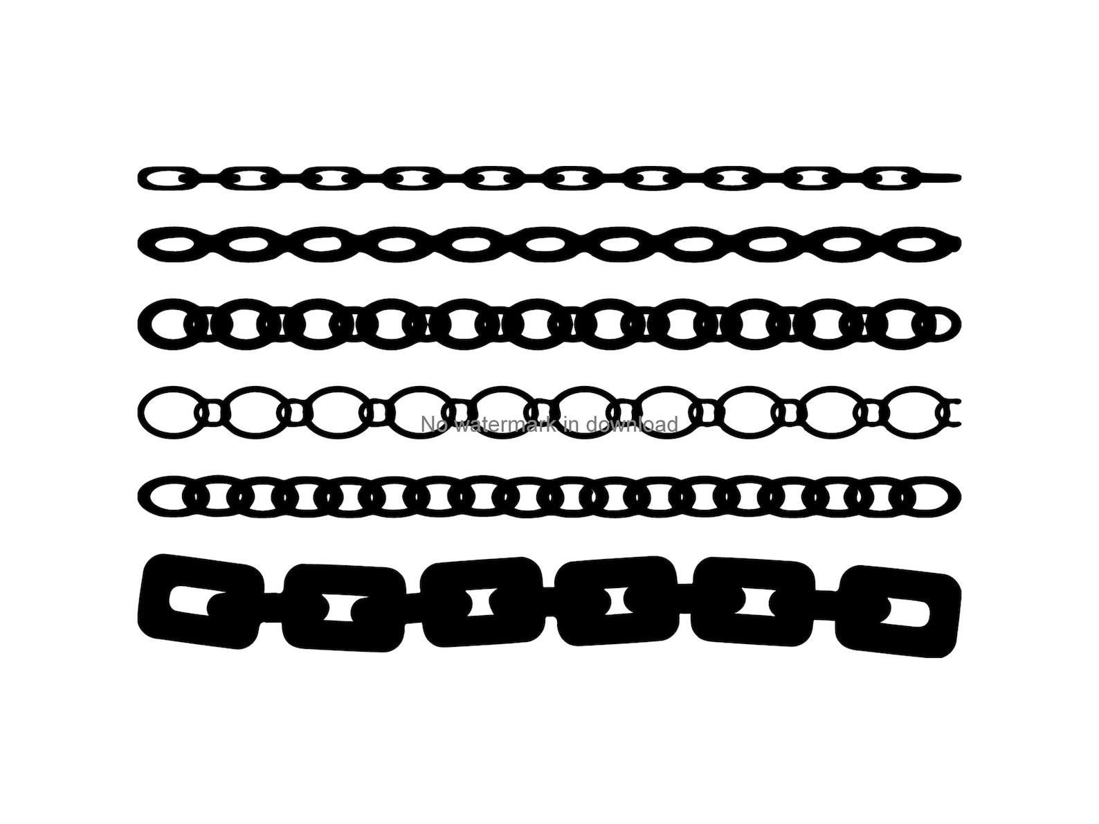 Chains Svg Bundle Chain Silhouette Svg Chains Clip Art | Etsy