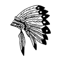 Native American Chief SVG Native American PNG Native American Clipart ...