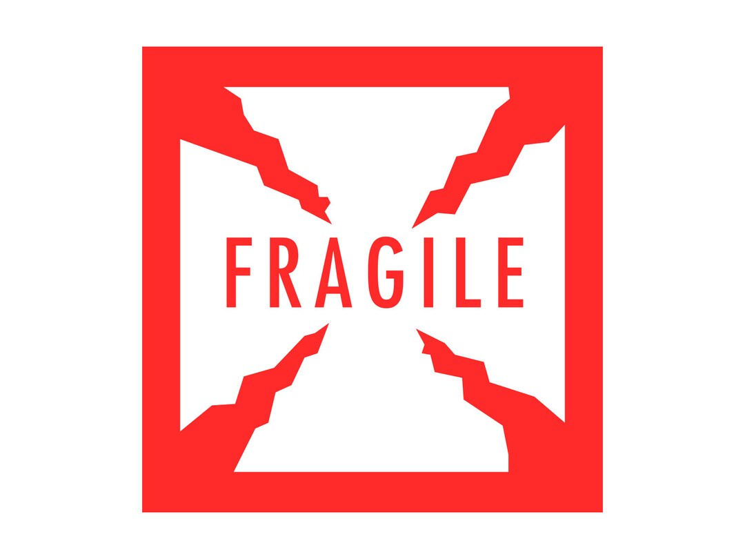 Fragile Sticker Svg Clipart Image Fragile Label Svg Silhouette Cut File ...
