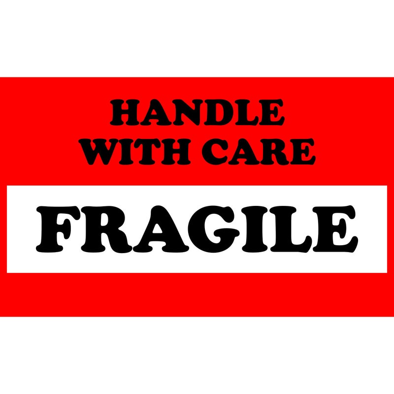 Fragile Sign - Etsy UK
