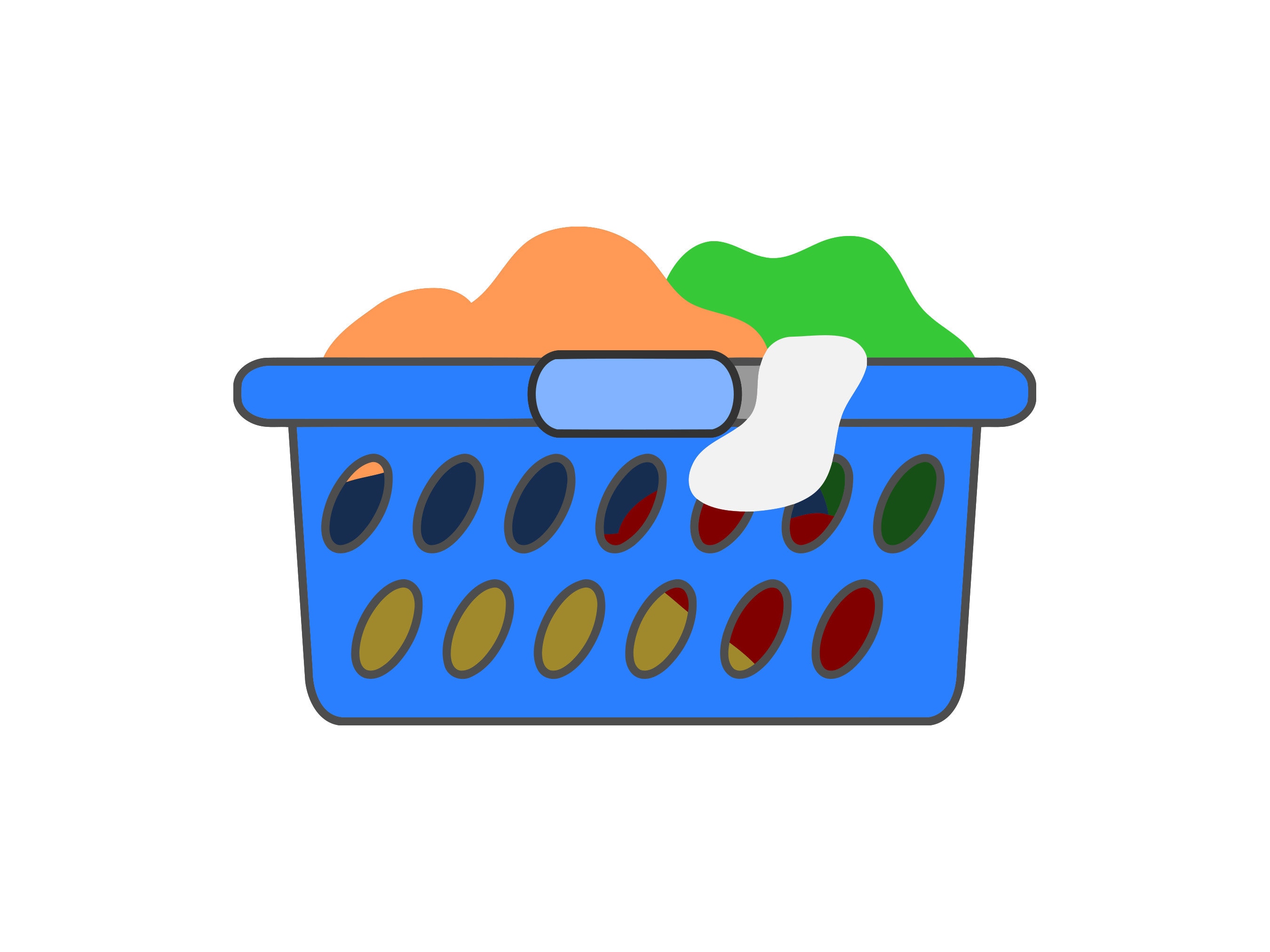 Laundry Basket Clipart