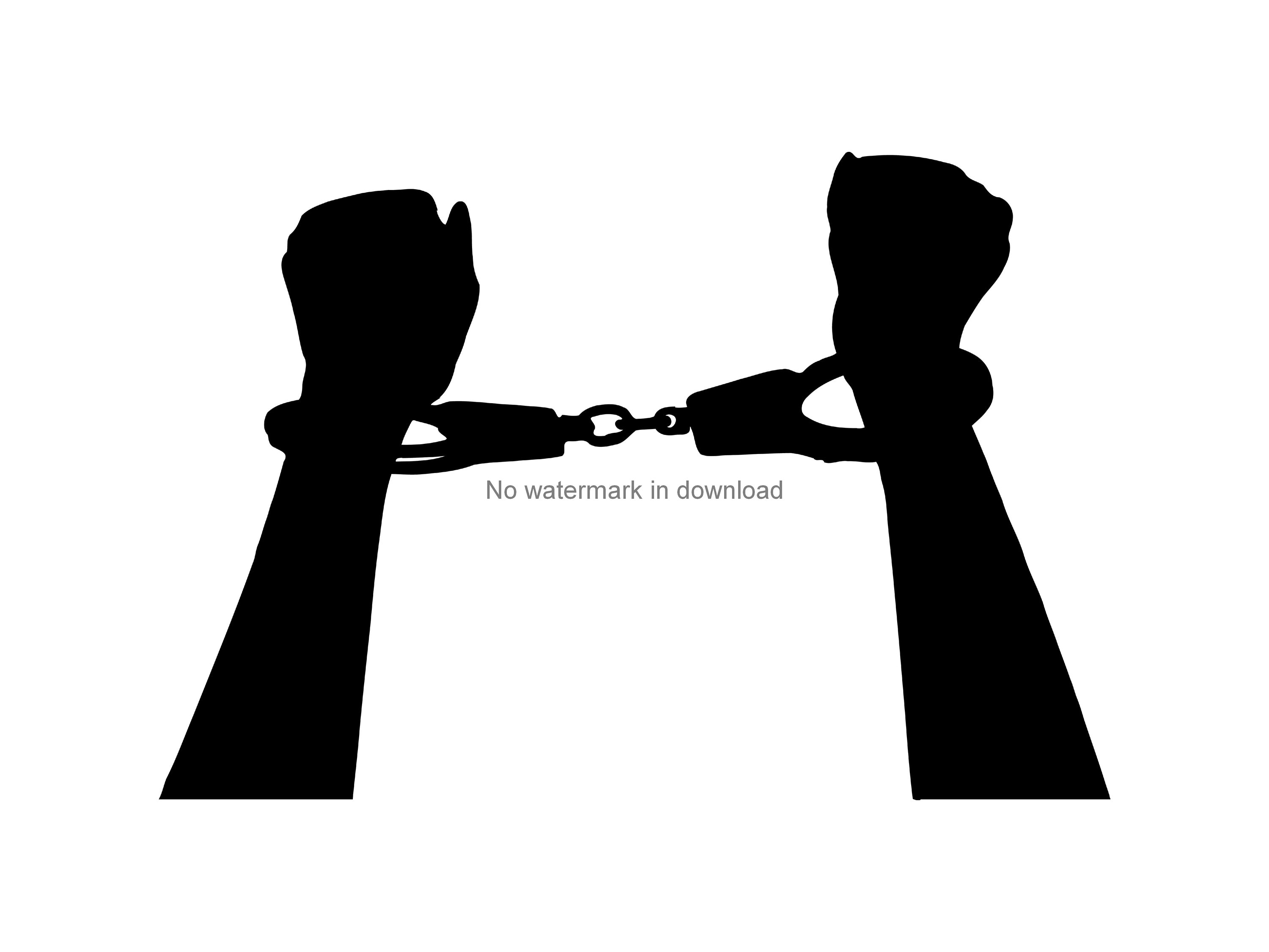 Handcuffed Svg Clipart Handcuffs Svg Cutting File Prison Dxf - Etsy ...