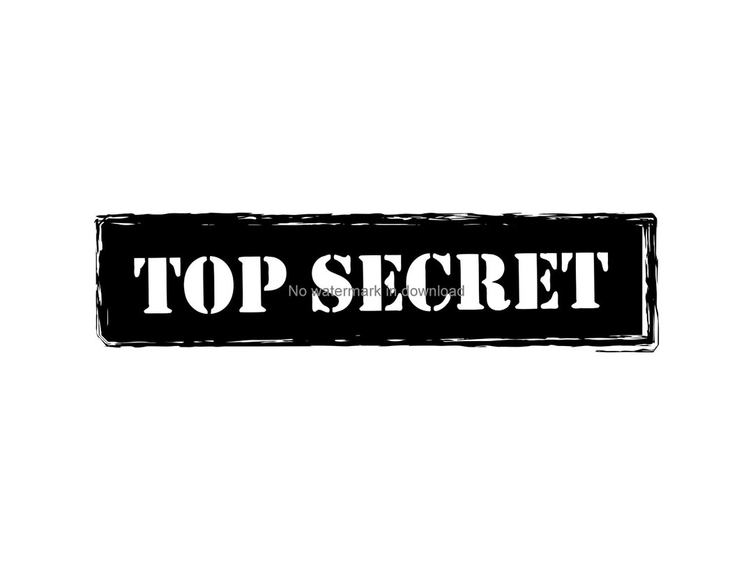 Top Secret Stamp SVG: Spy Clipart, Office Cut File (digital Download ...
