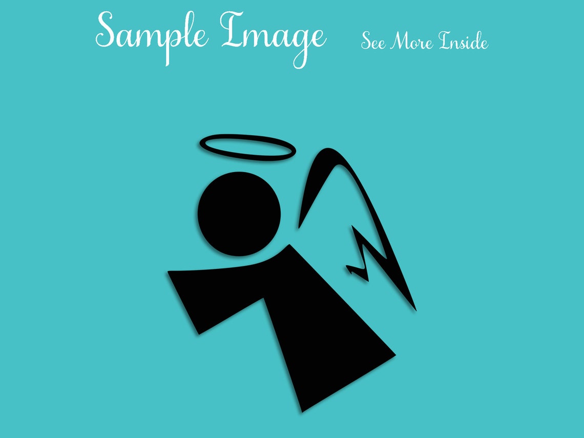 Angel Svg Angel Clipart Svg Angel Vinyl Cut File Angel Clip - Etsy