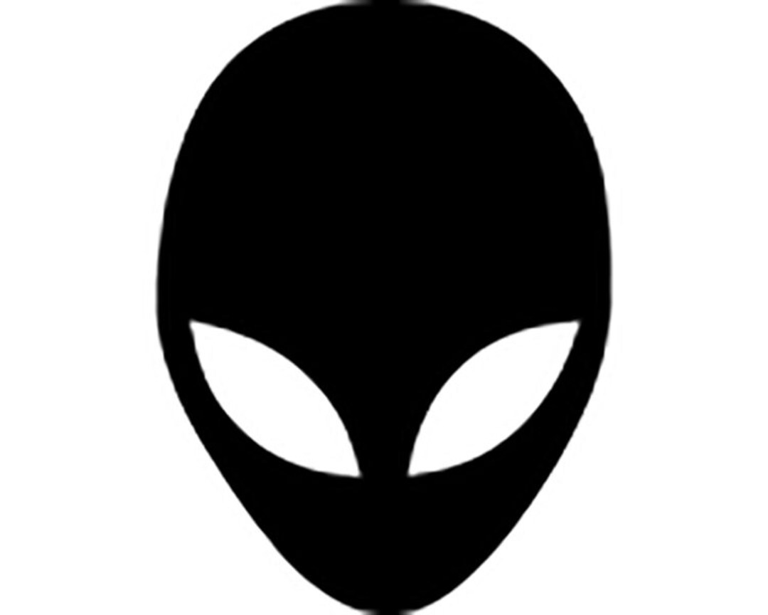 Alien Head Svg Silhouette Cutting File Clipart SVG DXF Jpg PNG - Etsy ...