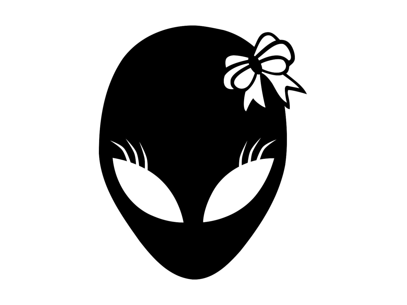 Lady Alien Svg Female Alien Clip Art Girl Alien Svg Files, Alien ...