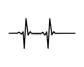 Ekg Svg - Etsy
